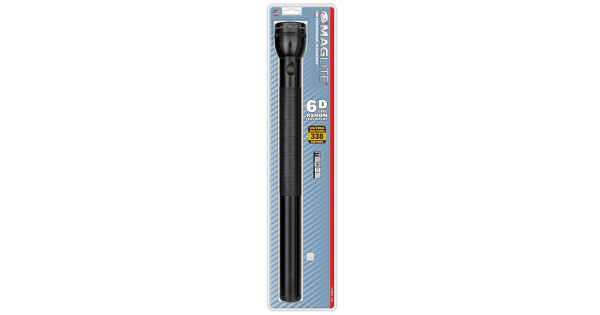 Black Maglite Heavy-Duty 6-Cell D Flashlight