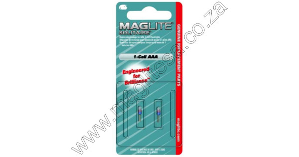 Maglite Solitaire Spare Lamp (2 Per Card